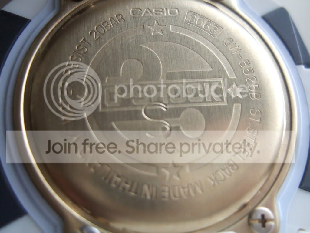 Anyone know what a thin "S" stamped into the caseback of a G-shock ...