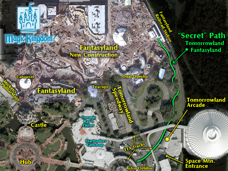 path From Fantasyland to Tomorrowland | The DIS Disney Discussion ...
