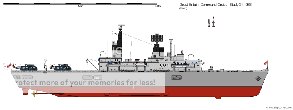 HMS Blake with her full helicopter complement behind her [1020 x 805 ...